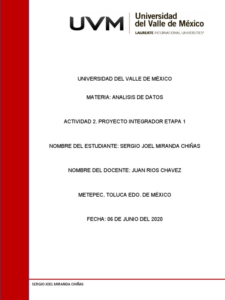 Plantilla Uvm La Buena | PDF | Error estándar | Coeficiente de ...