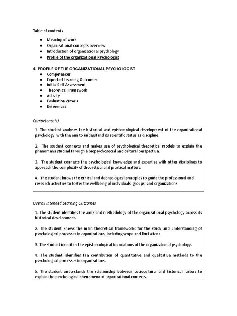 Understanding Organizational Psychology Roles | PDF | Industrial And ...