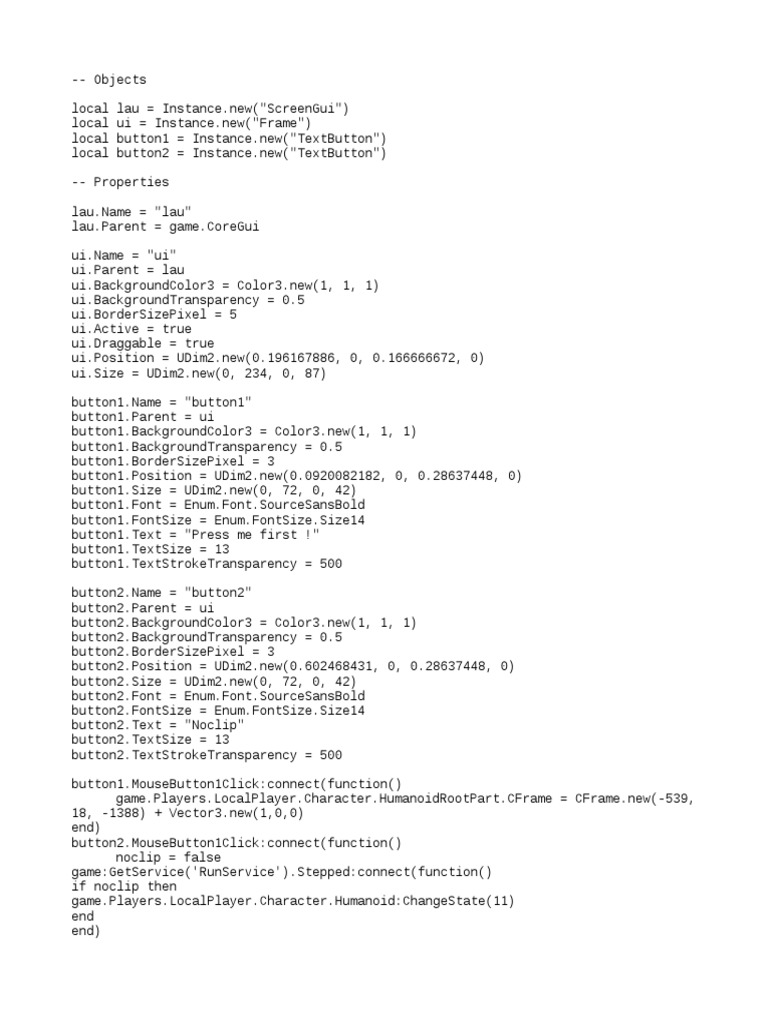 Adopt Me Script | PDF