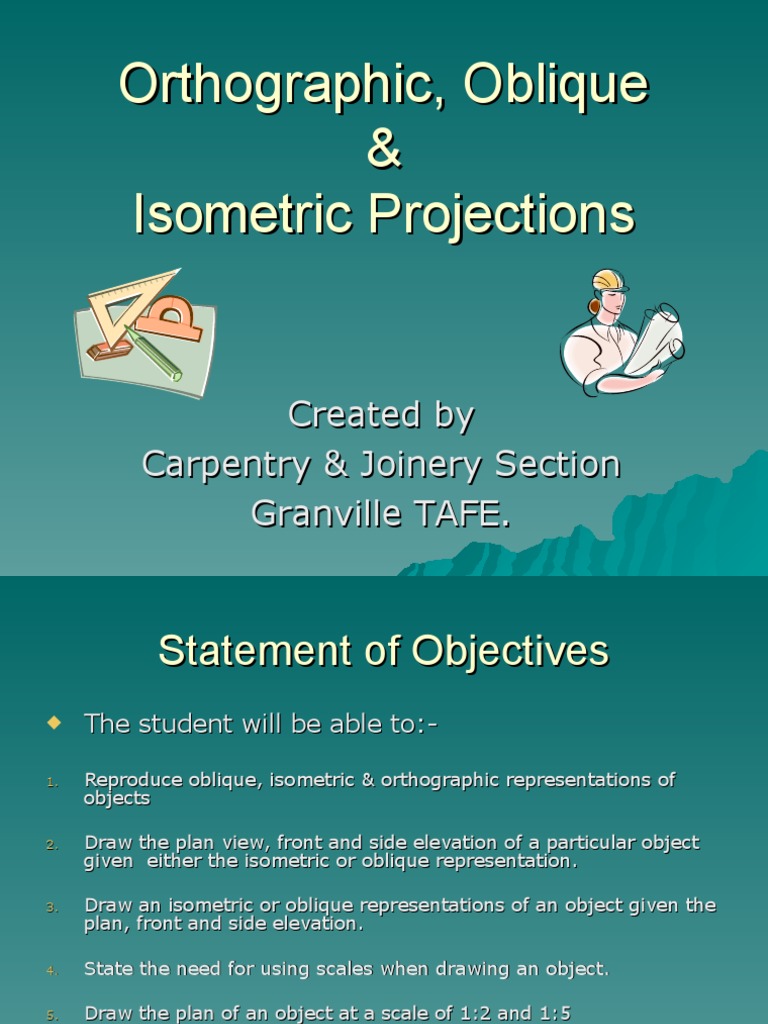Orthographic, Oblique & Isometric Projections | PDF | Drawing ...