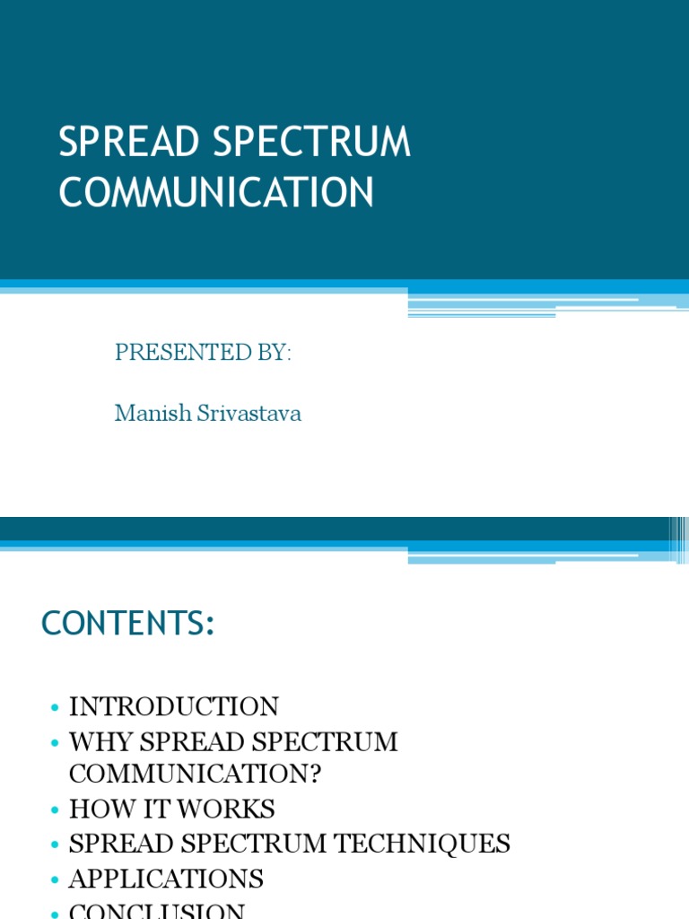 Spreadspectrum 130219233532 Phpapp01 | PDF | Radio | Data Transmission