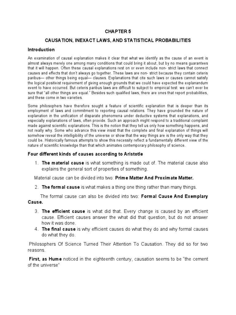Philosophy 5,6,7 Final | PDF | Causality | Social Science