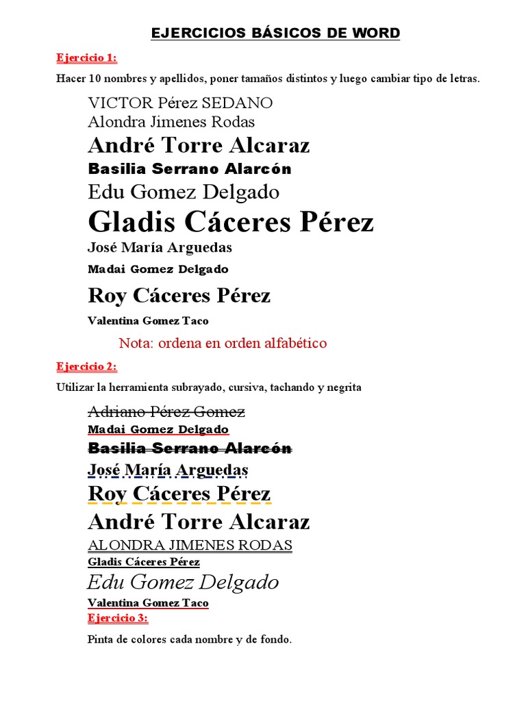 Trabajo Practico de Word 1 | PDF | Microsoft Word | Software