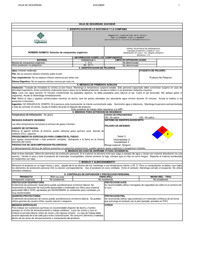 EUCOBAR | PDF | Descomposición | Agua