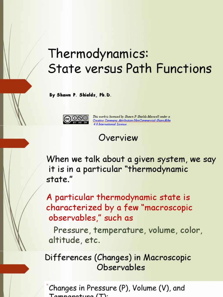 State Versus Path Functions | PDF | Thermodynamics | Temperature State Versus Path Functions | PDF | Thermodynamics | Temperature