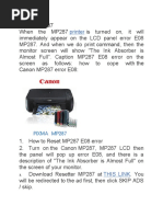 Resetter Canon MP287 Free Download Tool v3400 | PDF | Printer (Computing) | Office Equipment