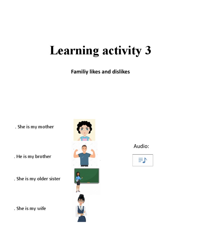 Family Likes and Dislikes | PDF