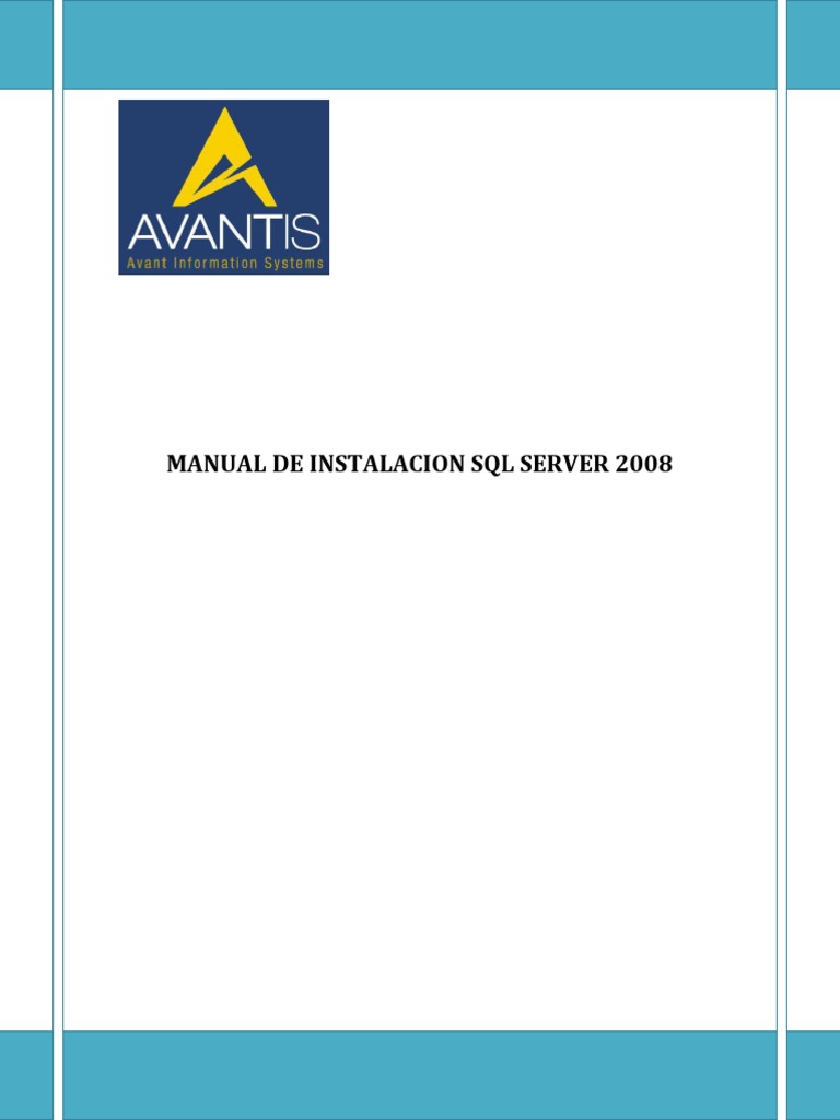 Manual de Instalacion SQL Server 2008 | PDF | Servidor SQL de Microsoft | Microsoft Windows