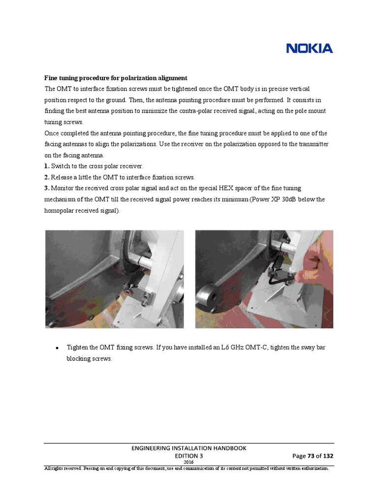 Fine Tuning Procedure For Polarization Alignment - OMT | PDF