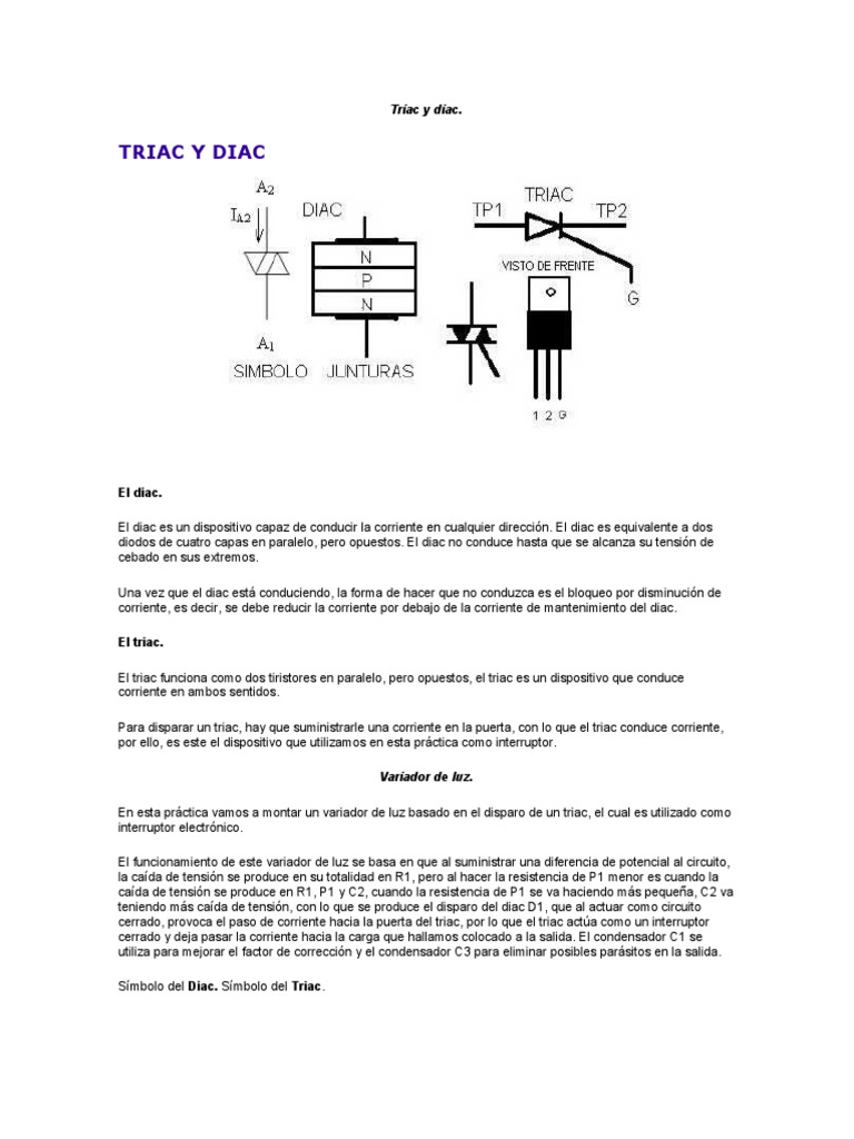 Triac y Diac | PDF
