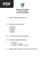 Prueba Diagnóstica Lengua Española 3ro Secundaria | PDF