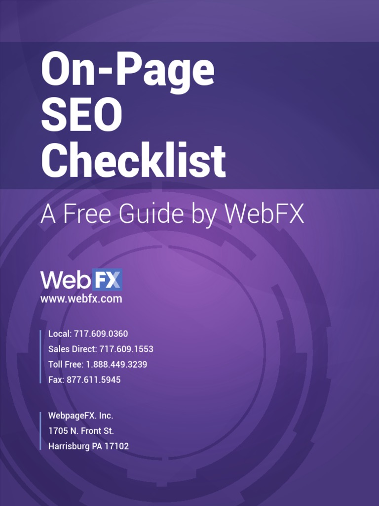 Onpage-Seo-Checklist IMPORTANT PDF | PDF | Search Engine Optimization ...