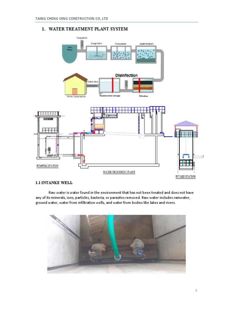 ដំណើរការផលិតទឹកស្អាត - English -.pdf | PDF | Water Purification | Water ...
