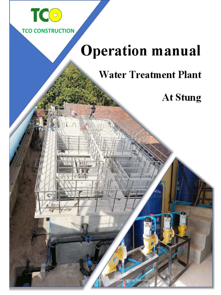 Operation Manual: Water Treatment Plant at Stung | PDF