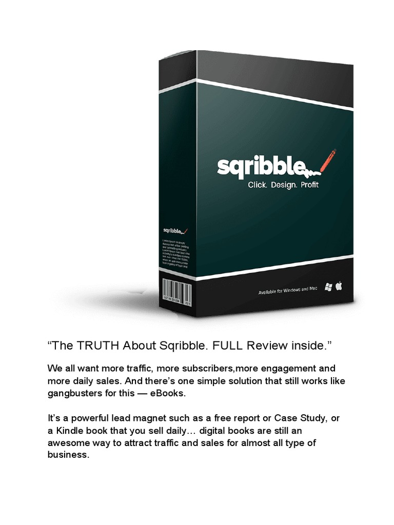 Sqribble Review - Honest Review About Scribble | PDF | Books | Page Layout
