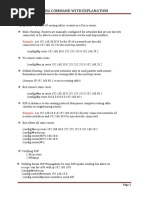 Cisco Commands For CCNA-CCNP PDF | PDF | Router (Computing) | Network Layer Protocols