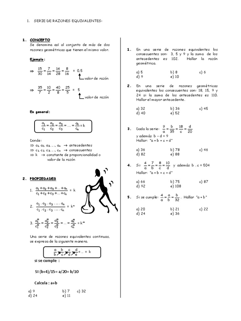 Serie De Razones Equivalentes Secundaria Pdf Pdf Enseñanza De