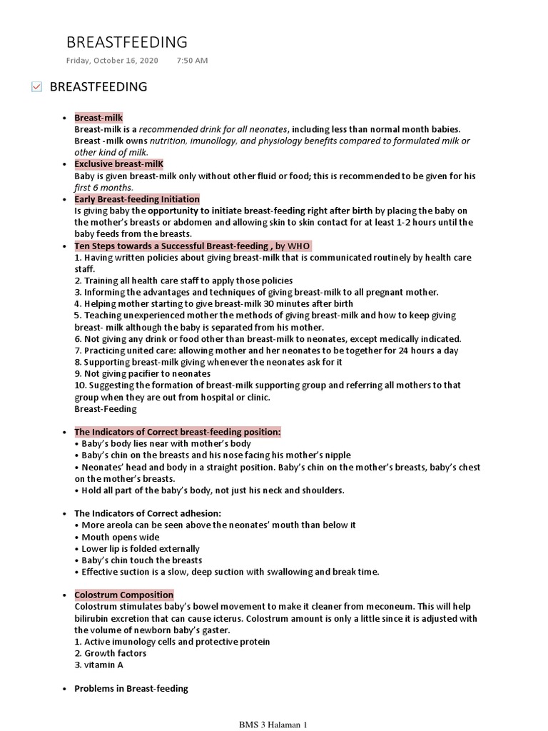 BREASTFEEDING | PDF | Breastfeeding | Infancy