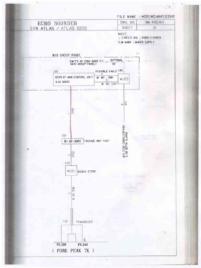 Echo Sounder Block Diagram - 0001 | PDF