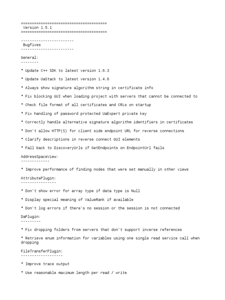 CHANGELOG | PDF | Parameter (Computer Programming) | String (Computer Science)