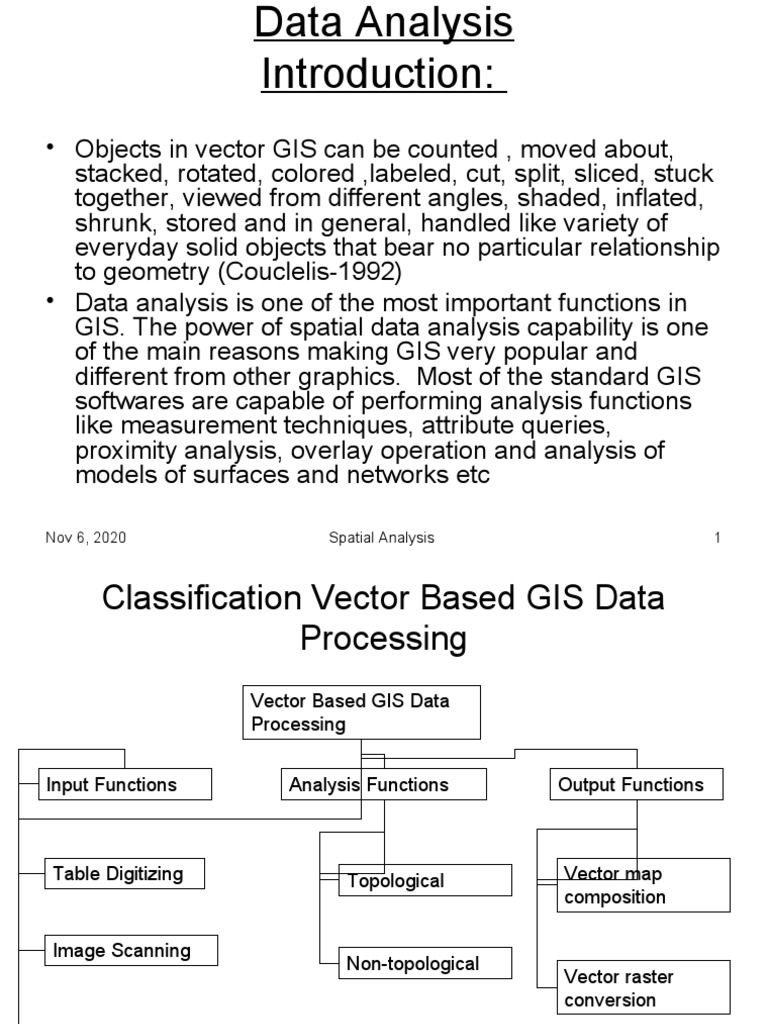 GIS Analysis ClassPresentation | PDF | Spatial Analysis | Geographic Information System