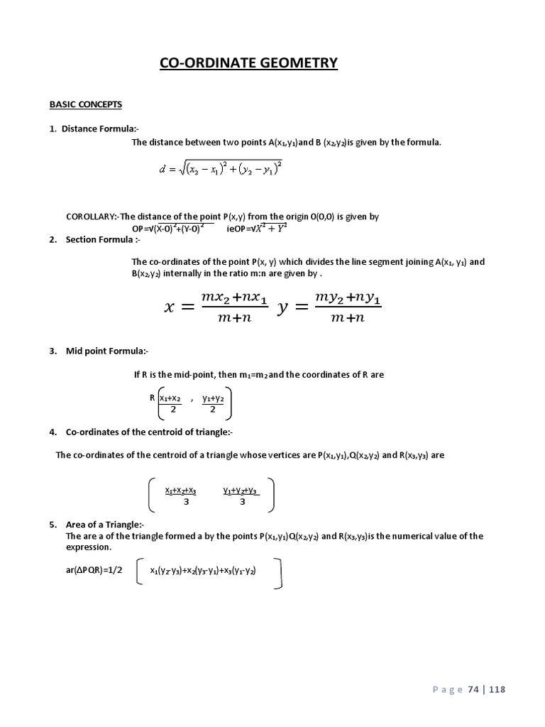 CBSE Class 10 Mathematics Worksheet - Coordinate Geometry (8) - 1 | PDF ...
