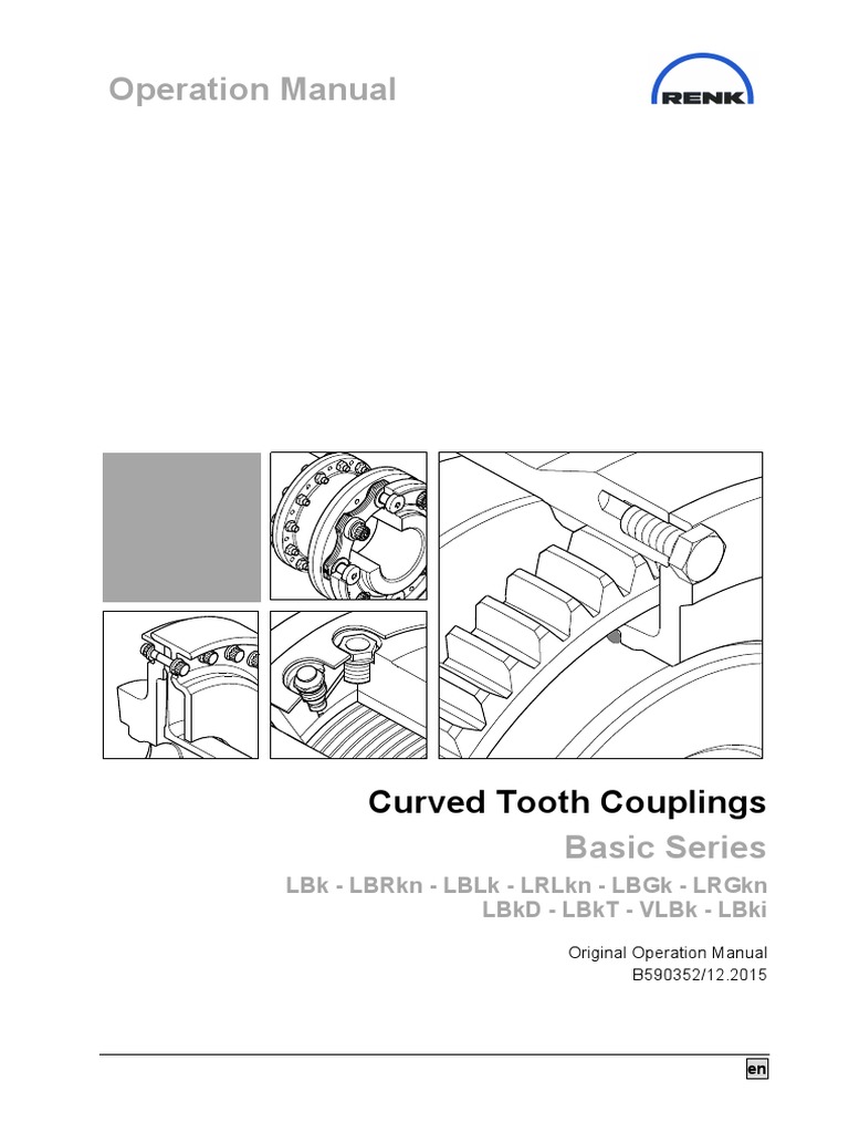 Operation Manual: Curved Tooth Couplings | PDF | Hazards | Mechanical ...