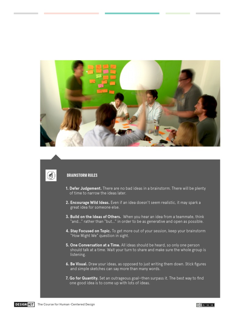 Module 5 - Brainstorming Tips - IDEO | PDF