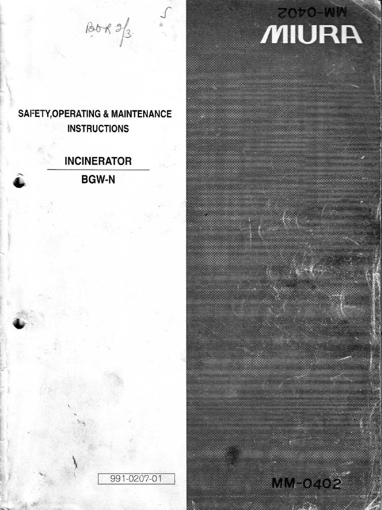 Safety Operating Maintenance Instructions PDF | PDF