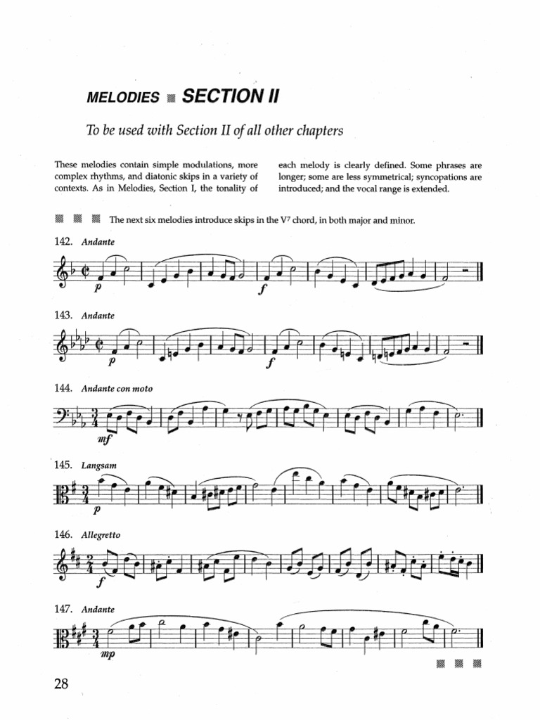 Sol Berkowitz Sight Singing p28 | PDF