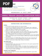 Bebras Challenge Sample Questions 2025 | PDF | Laundry | Algorithms