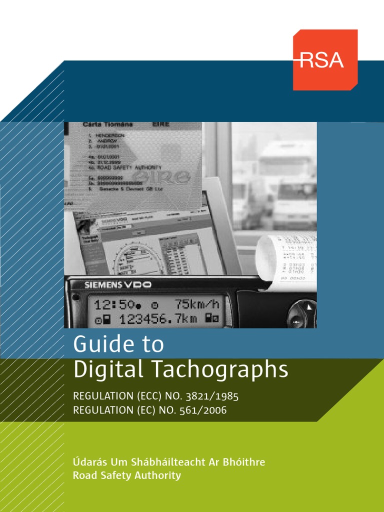 Digital Tachograph Guide for Operators | PDF | Manufactured Goods ...
