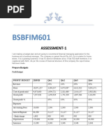 BSBFIN601 - Assessment Task 2 | PDF | Expense | Budget