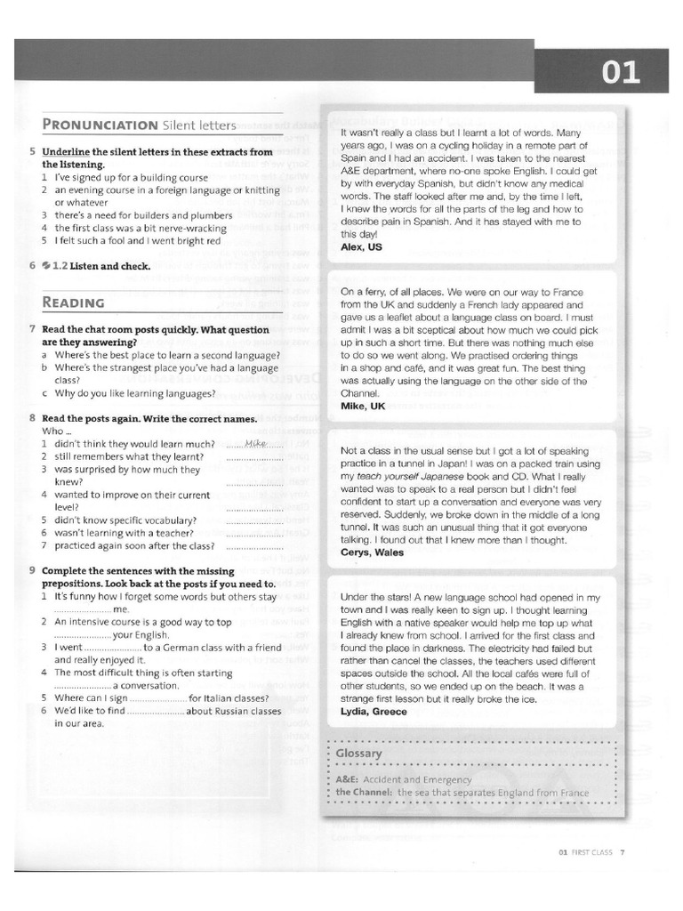 Outcomes Intermediate Workbook - 1.2 | PDF