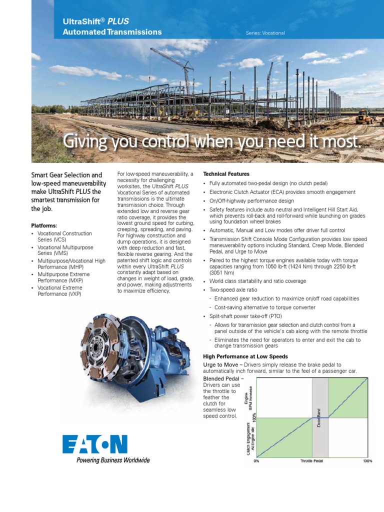 Giving You Control When You Need It Most.: Ultrashift Plus Automated ...