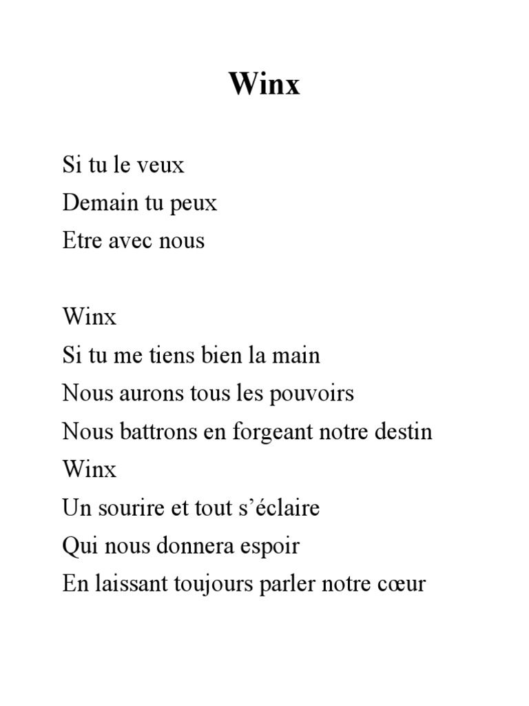 Winx | PDF