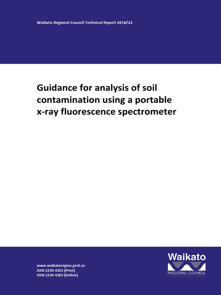Guidance for Soil Analysis Using Portable XRF | PDF | Detection Limit ...