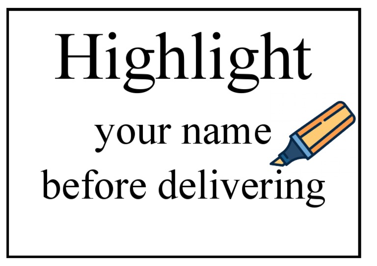 Highlight Your Name 1 | PDF