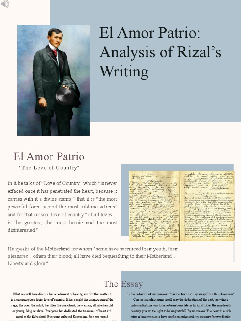 El Amor Patrio: Analysis of Rizal's Writing | PDF | Philippines | Love