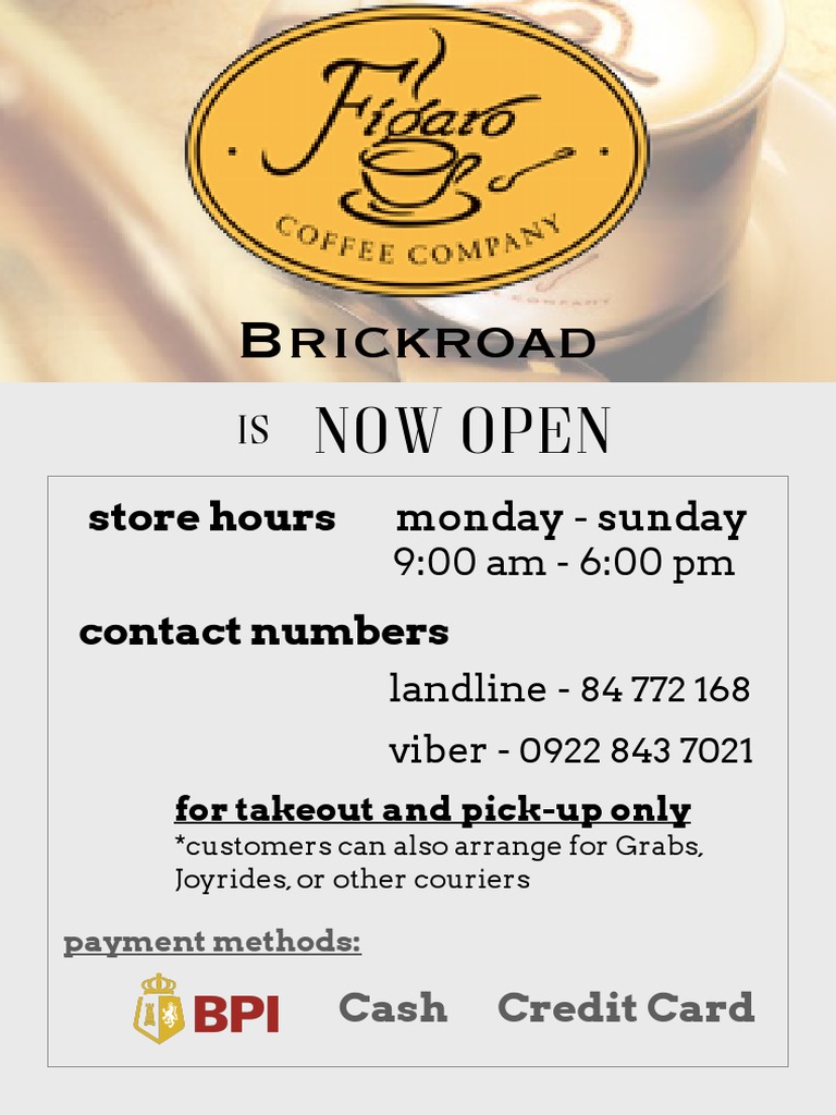 Figaro ECQ Menu | PDF | Coffee | Drink