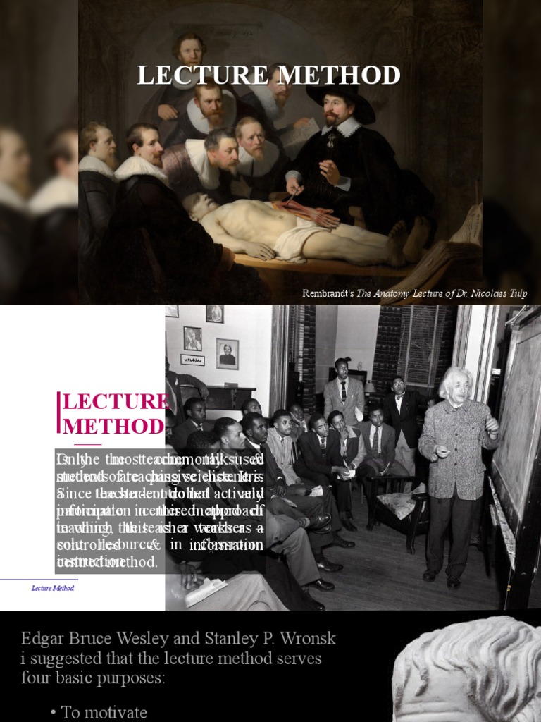 The Lecture Method | PDF | Lecture | Teachers
