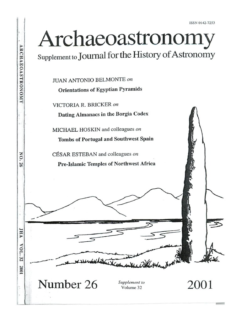 Archaeoastronomy: Suppiement To Journal For The History Ofastronomy ...
