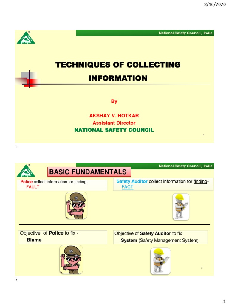 Techniques of Collecting Information | PDF | Audit | Body Language
