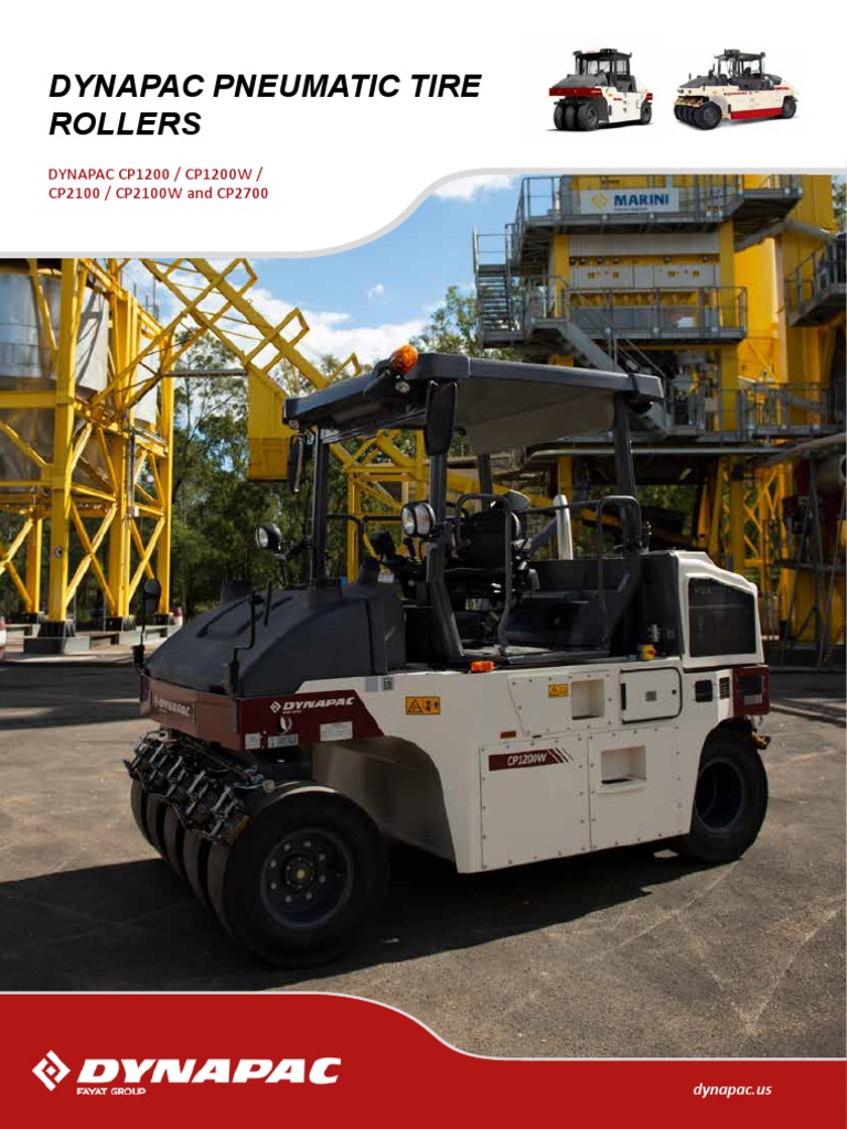 Dynapac Pneumatic Tire Rollers: DYNAPAC CP1200 / CP1200W / CP2100 ...