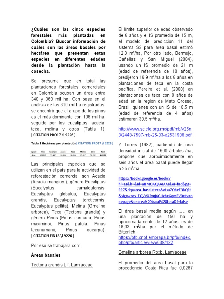 Dasometria | PDF | Arboles | Forma de vida vegetal
