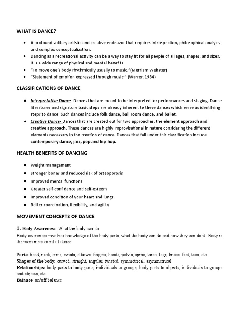 What Is Dance?: Interpretative Dance - Dances That Are Meant To Be ...