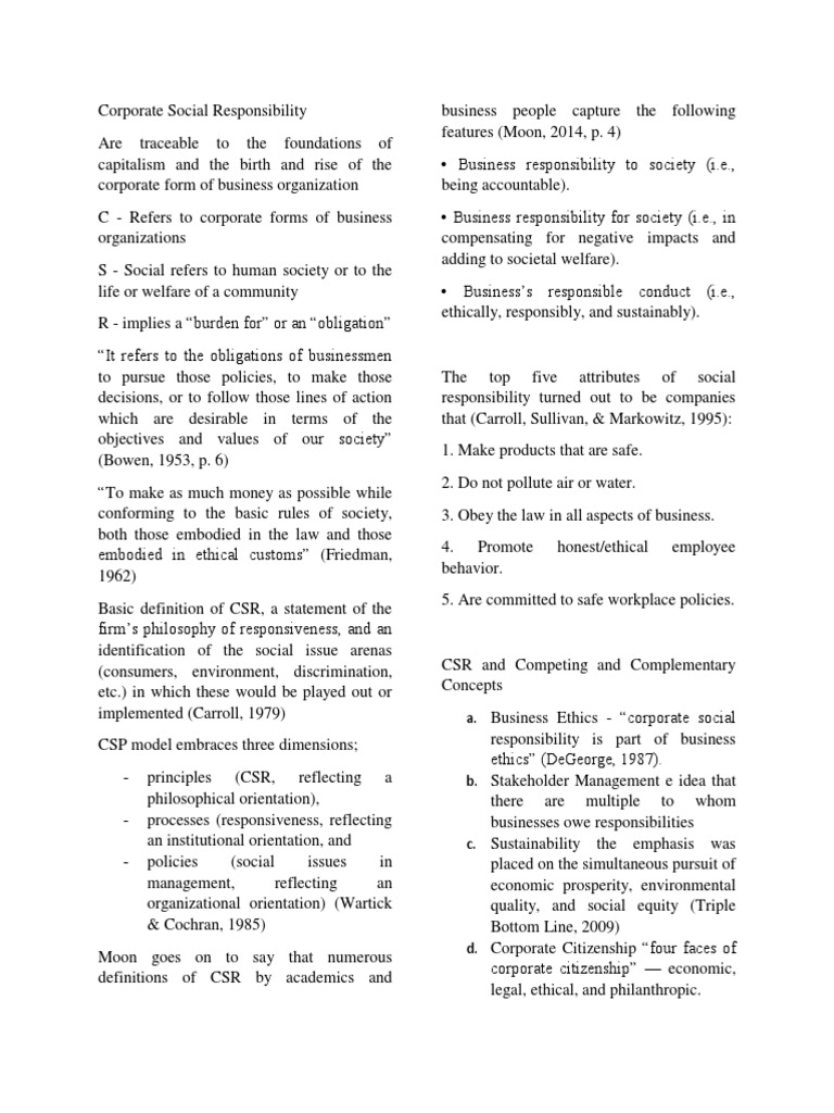 Corporate Social Responsibility | PDF | Corporate Social Responsibility ...