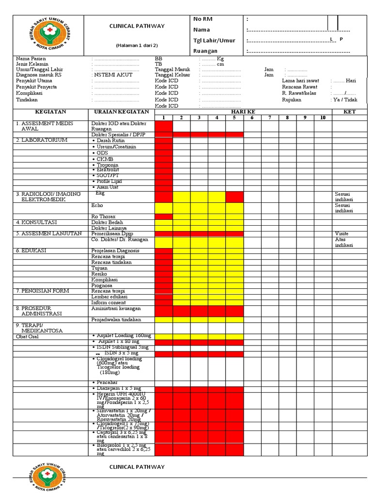 Clinical Pathway Nstemi | PDF