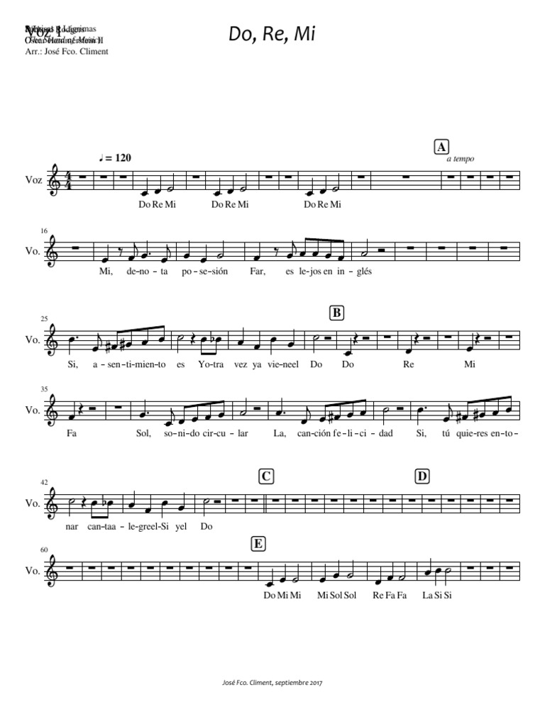 Voz - 1 Do Re Mi (Sonrisas y Lágrimas) | PDF | Entretenimiento (general) | Teatro