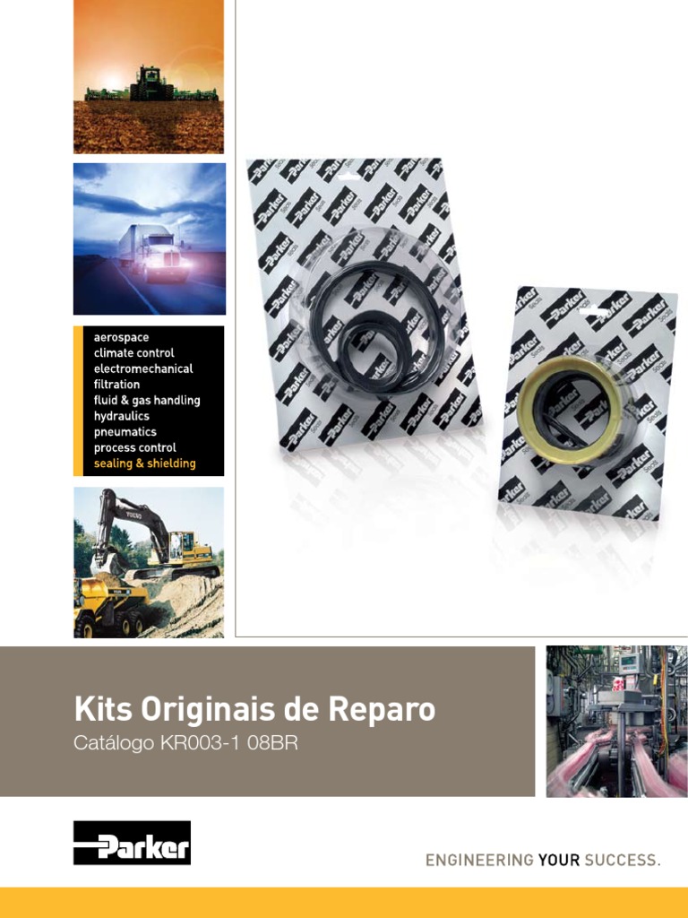 PARKER Kits - Originais - Reparo | PDF | Poliuretano | Petróleo